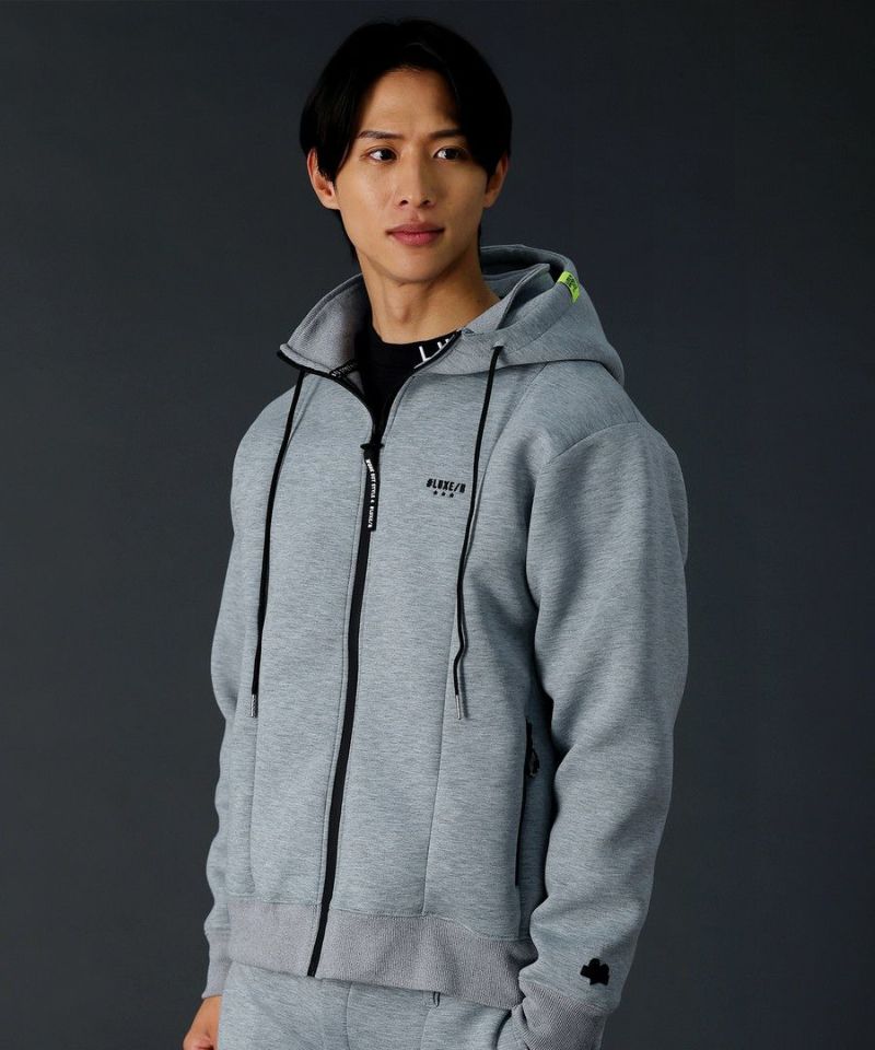 止水ジップスポンジボンディングジップアップパーカー | REZES